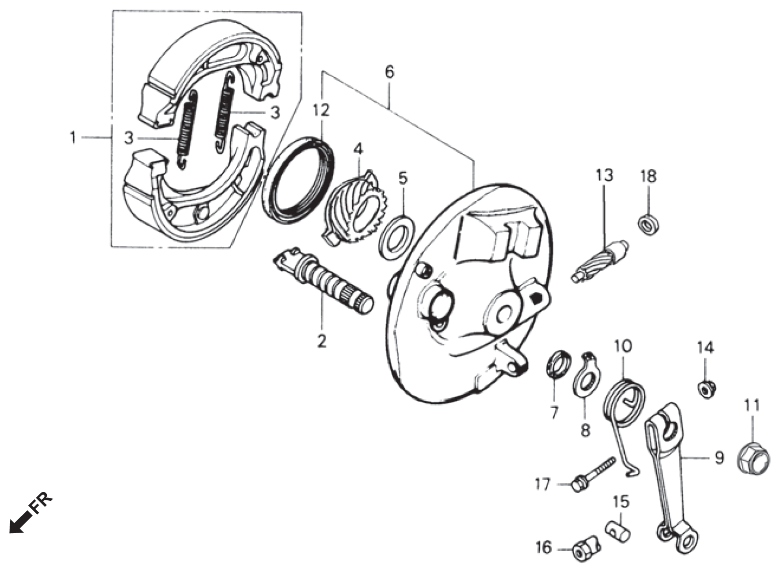 Honda CG125 FRONT BRAKE PANEL – Zippy Spares PK